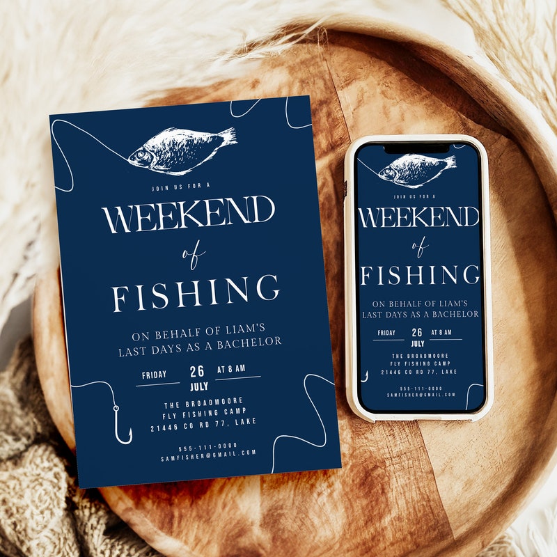 Fishing Wedding Invitation - Etsy