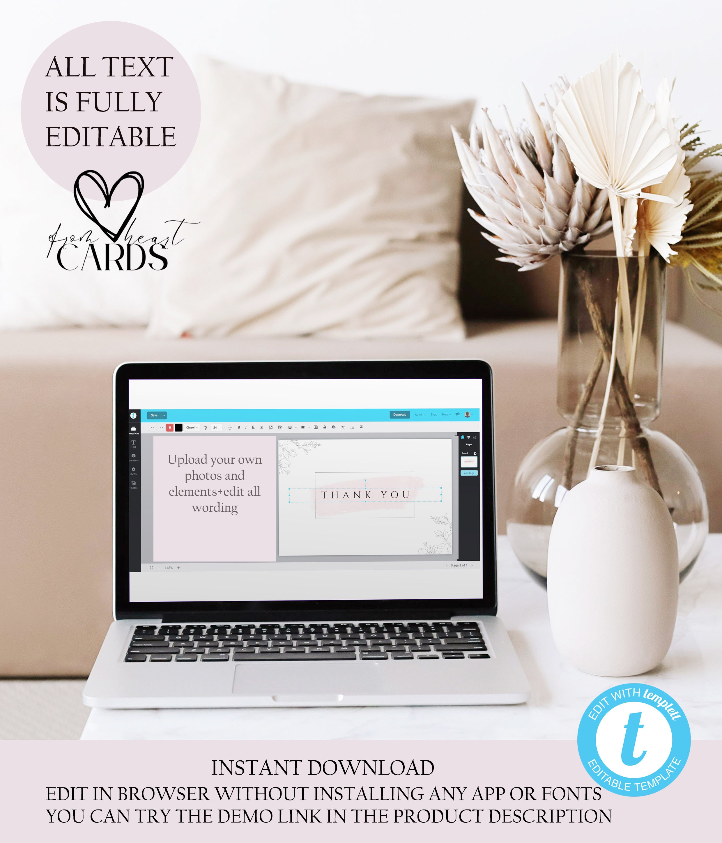 Citrus Bridal Shower Printable Invitation Citrus Floral Modern Bridal ...