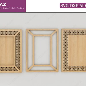 Photo Frame Bundle / Frames Rattan Pattern / Digital Wicker Patterns ...