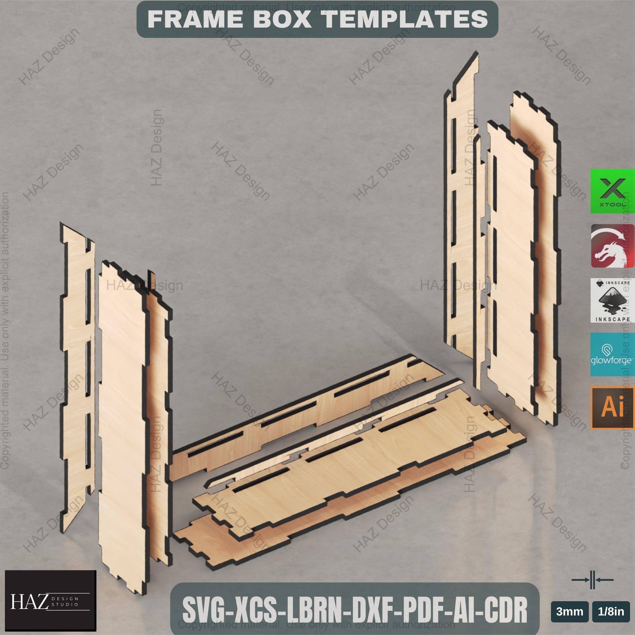 DIY Shadow Box Frame SVG, Laser Cut Memory Box File for Glowforge, 3D ...
