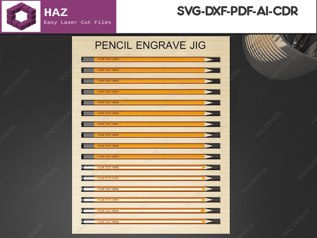 Laser Pencil Engraving Jig / Pencil Engraving Jigs for Laser Cut ...