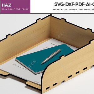 Wooden Stackable A4 Paper Holder / Document Organizer / Office Desk ...