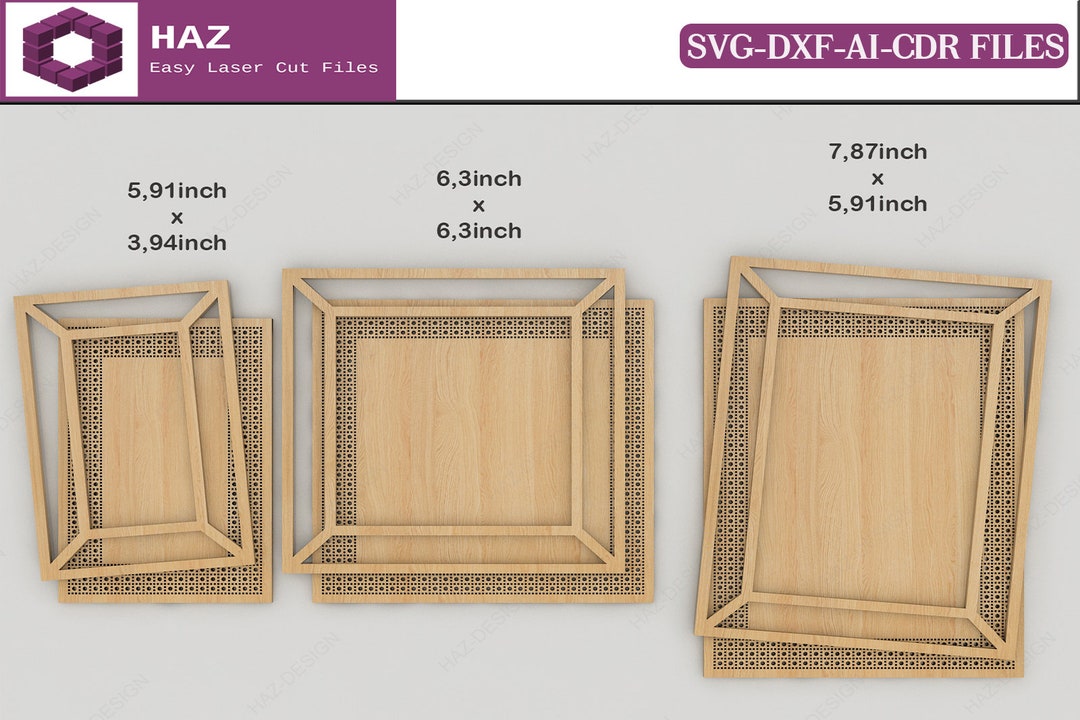 Photo Frame Bundle / Frames Rattan Pattern / Digital Wicker Patterns ...