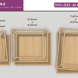 Photo Frame Bundle / Frames Rattan Pattern / Digital Wicker Patterns ...