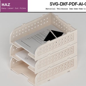Stackable Wooden Paper Tray Design - Perfect for Office Organization ...
