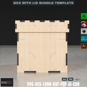 Laser Cut Box Template Bundle 12 Sizes With Lids for Gifts,storage ...