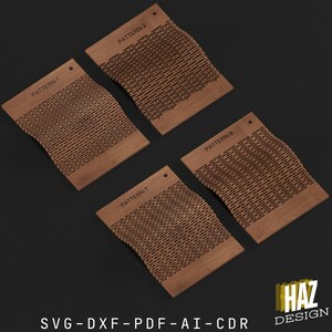 Super Flexible Living Hinge / Flexing Laser Cut Files / Plywood Bending ...