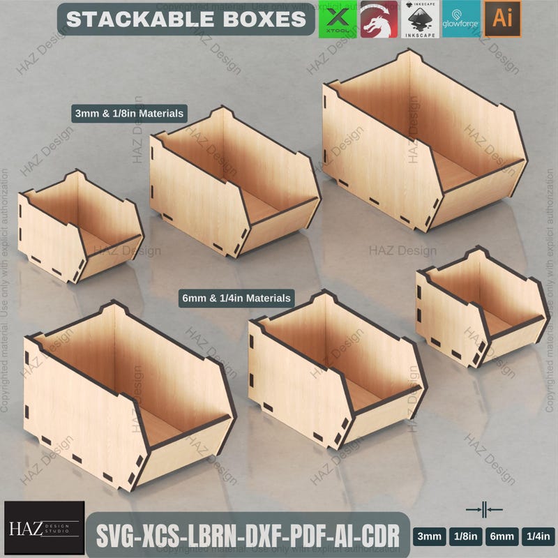 Stackable Storage for Desk - Etsy UK