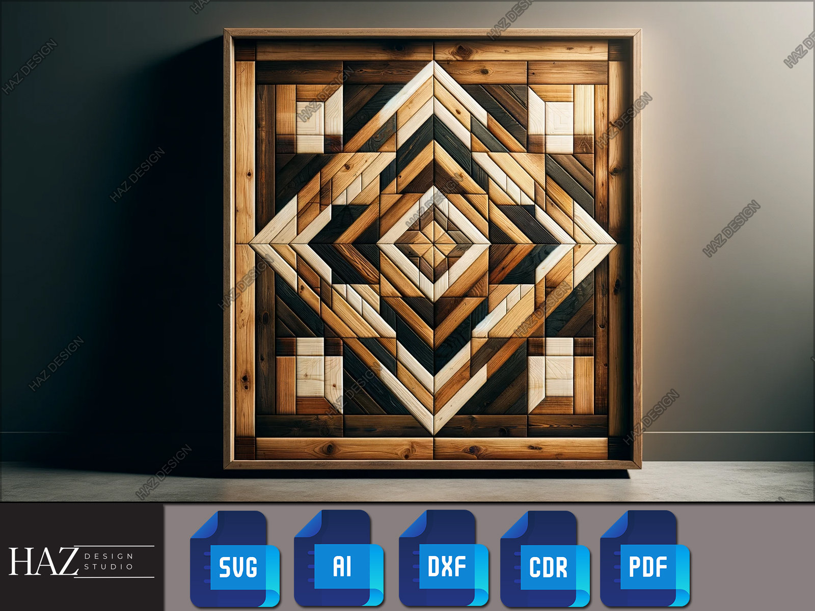 Customizable Barn Quilt SVG Pack for Woodworking Digital Laser Cut ...