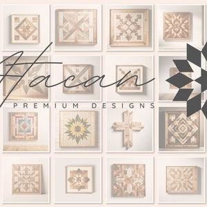 Advanced Barn Quilt SVG Collection for Precision Laser Cutting ...
