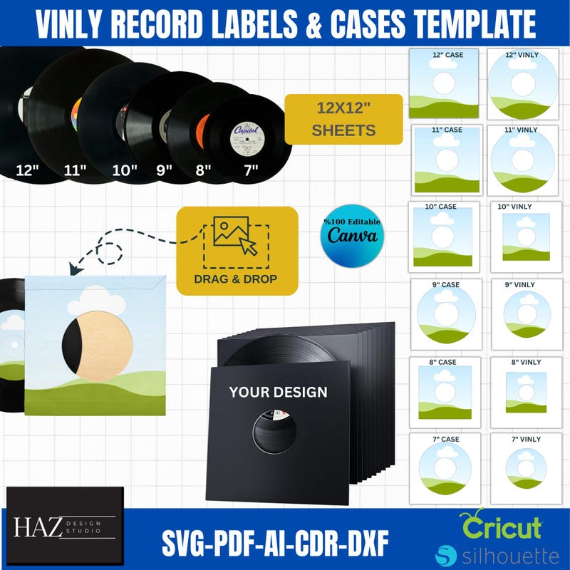 Vinyl Record Labels - Etsy