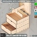 Laser Cut Organizer Box Plan With Drawers Wooden Jewelry or Desk ...