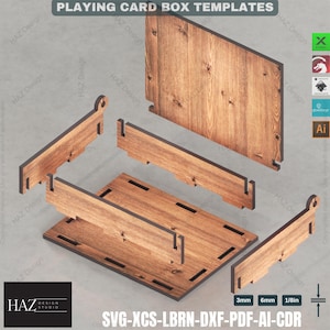 Laser Cut Playing Card Box - Poker Card Holder - SVG File,poker Card ...