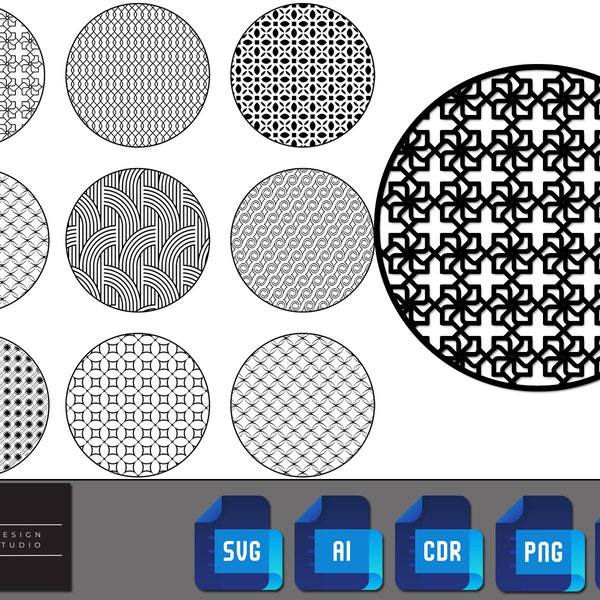 Circle Patterns Svg - Etsy