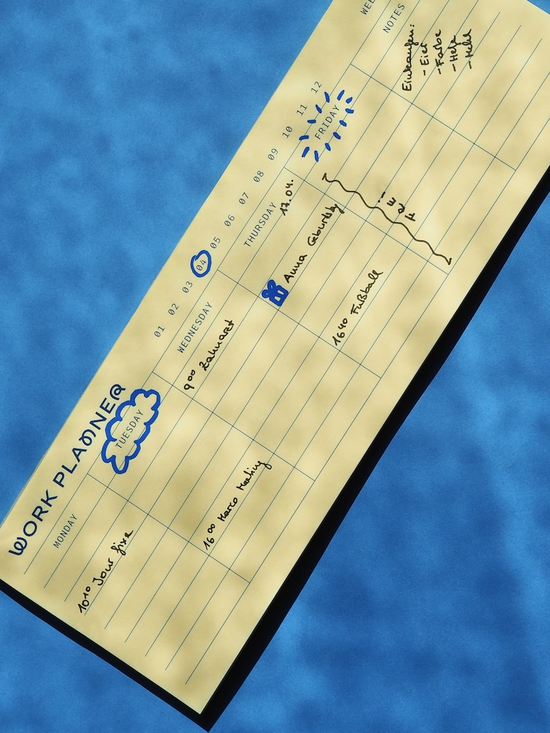 Weekly Planner, Desk Planner, Desk Planner, Weekly Planner, Work Planner, Desk Pad, Colorful ...