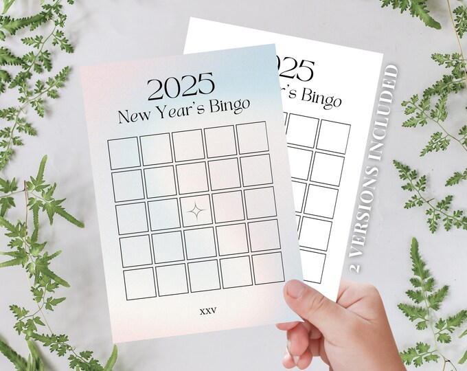 2025 DIY Bingo Card - Etsy