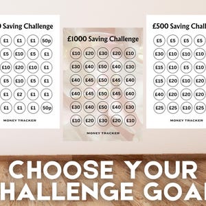 Money Saving Challenge, 1000 Saving Challenge, Printable Budget Tracker ...