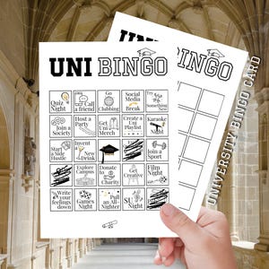 Uni Bingo Card, University Bingo, College Bucket List, University ...