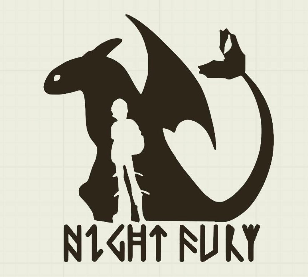 Buy Toothless and Hiccup Vinyl Decal Online in India - Etsy
