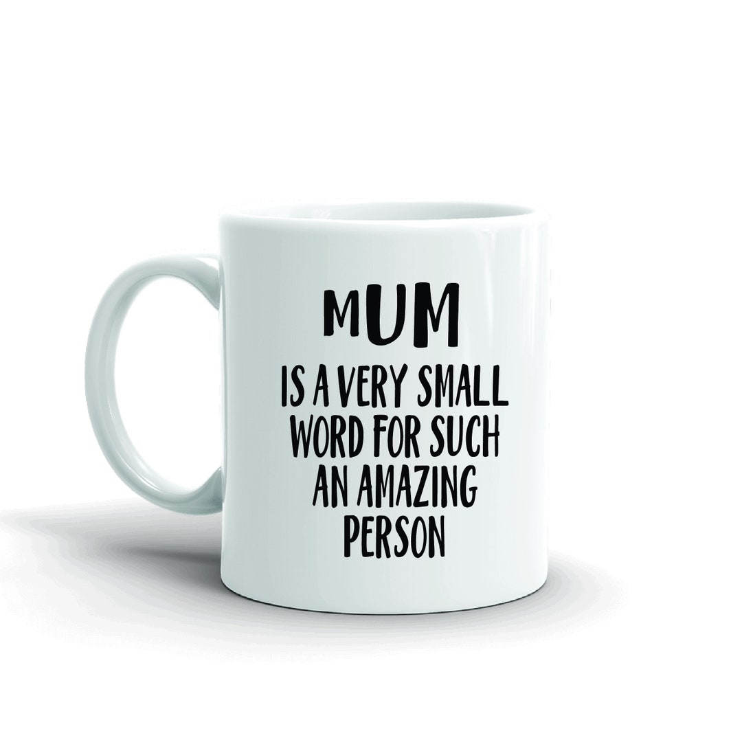 Mum Small Word Quote Mug - Mother's Day - Birthday - Gift - Etsy