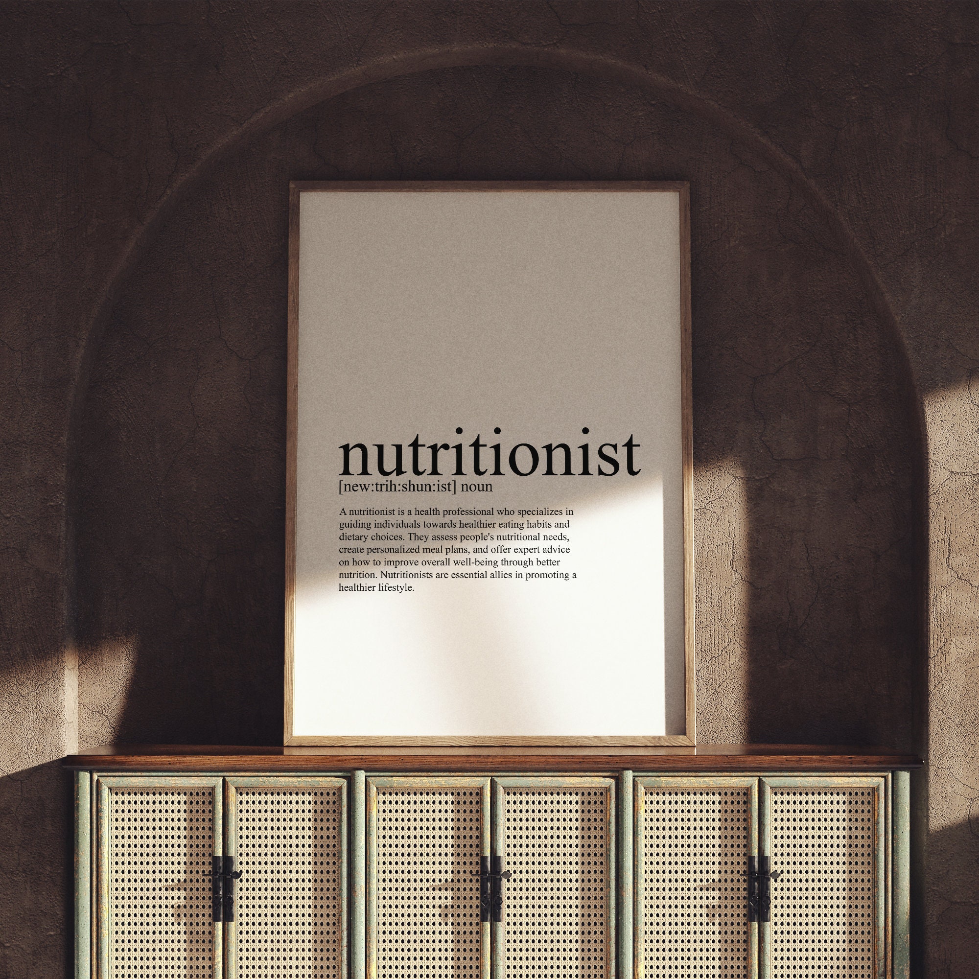 Nutritionist Definition Print, Nutritionist Minimalist Print, Dietitian ...