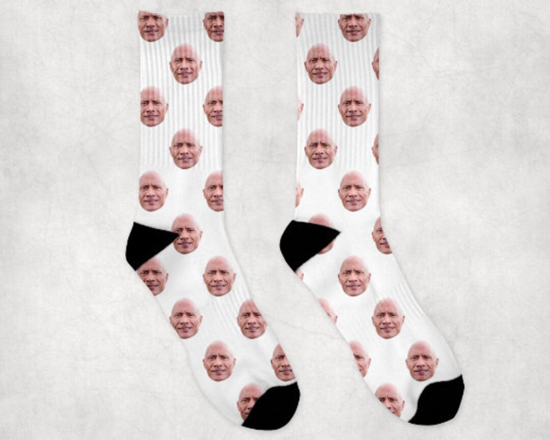 Dwayne Johnson Socks | Celebrity Socks Gift Idea | Mug for Central ...