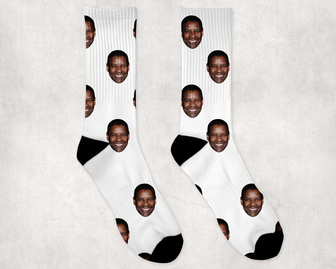 Denzel Washington Socks | Celebrity Socks Gift Idea | Socks for ...