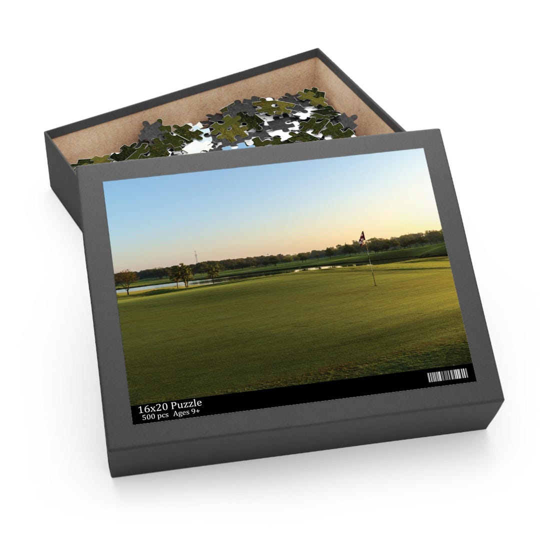 500 Piece Golf Puzzle Sunrise Golf Golf Course Puzzle Unique Golf Gift ...