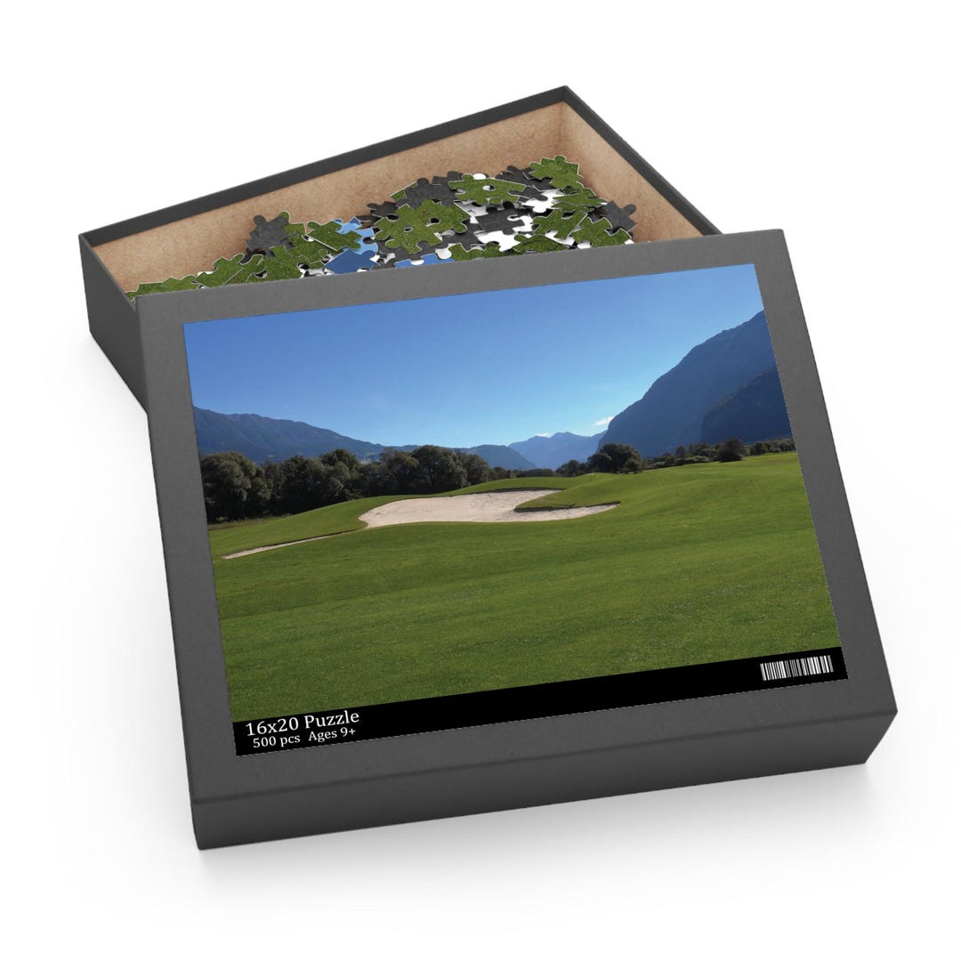 500 Piece Golf Puzzle Mountain Golf Golf Course Puzzle Unique Golf Gift ...