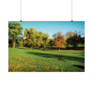 Golf Poster - Fall Leaves Golf - Golf Wall Art - Golf Gift - Golf Home ...