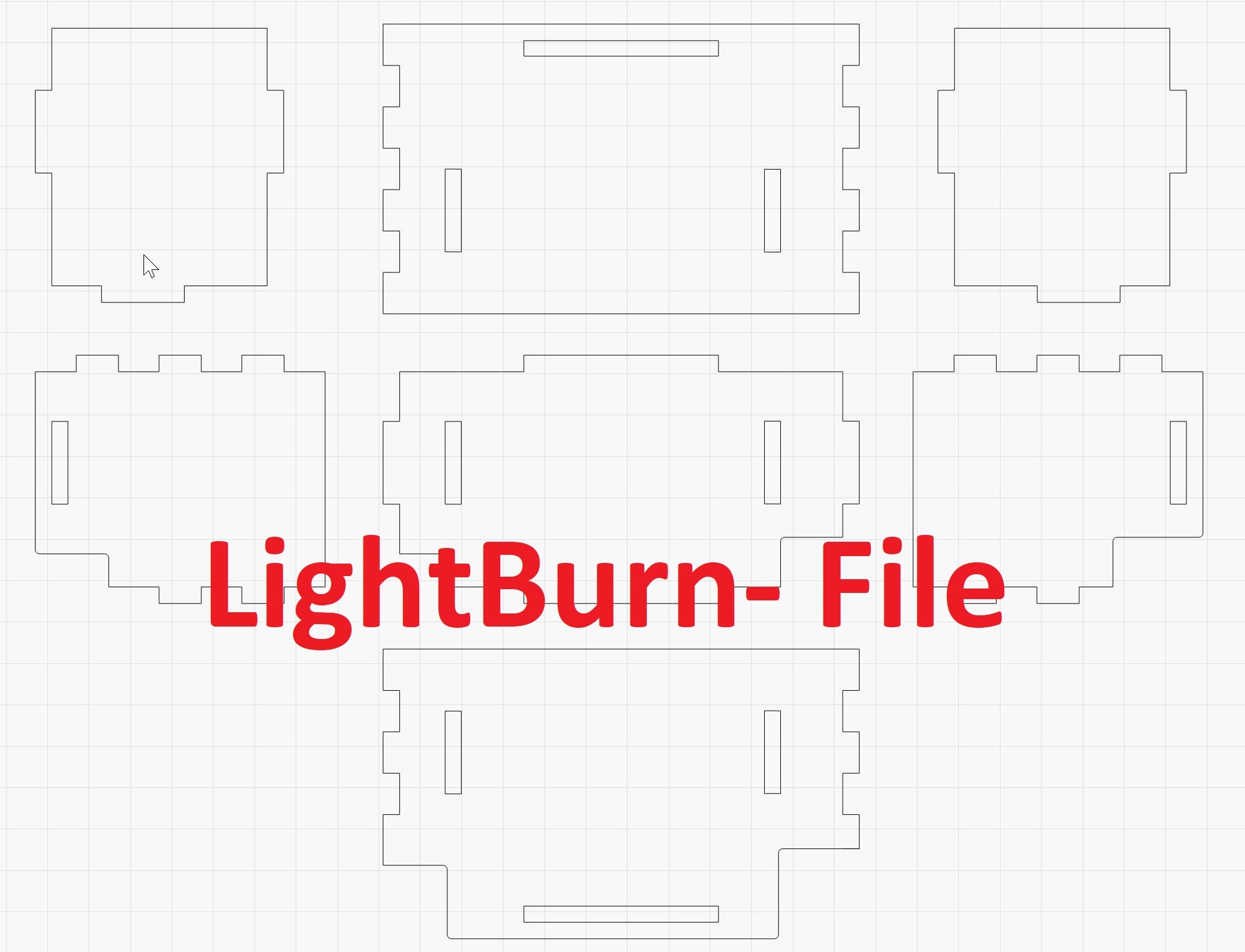 Battery Box Laser Cut Template - Etsy