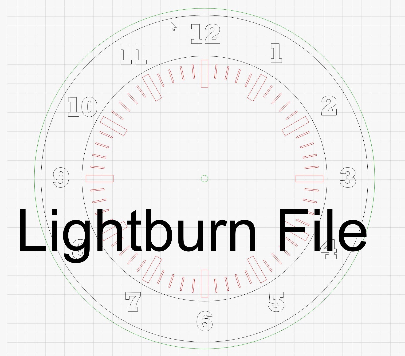 Clock Laser Cut Template - Etsy