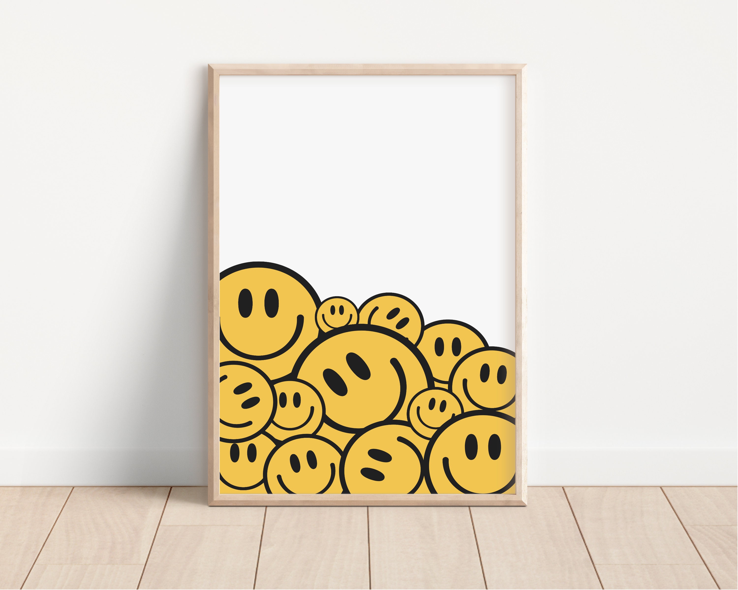 Smiley Art Print, Kids Room Decor, Playroom Wall Art, Happy Prints ...