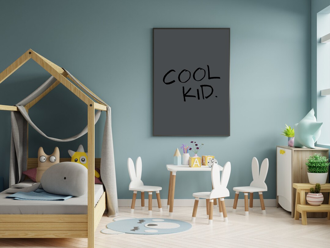 Cool Kid Art Print Childrens Room Decor Playroom Wall Art - Etsy