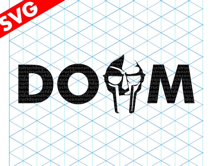 MF DOOM Mask Logo SVG - Etsy Australia