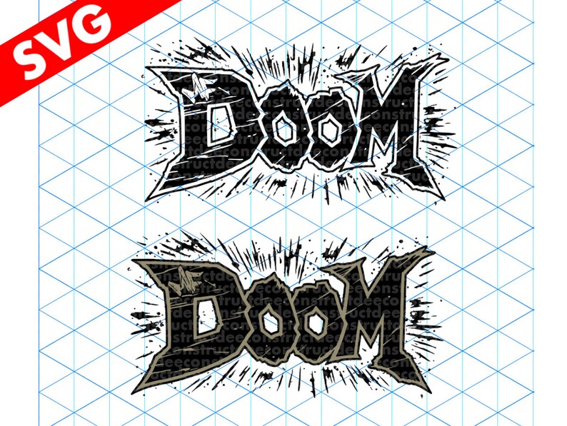 MF DOOM Comic Splatter Logo Hip Hop Vector Graphic - Etsy