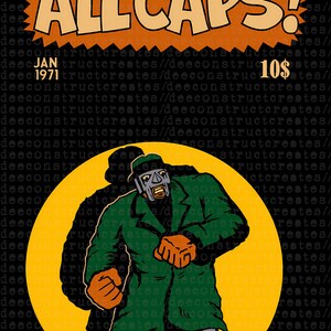 MF DOOM All Caps PNG Poster Graphic 11x17 300DPI - Etsy