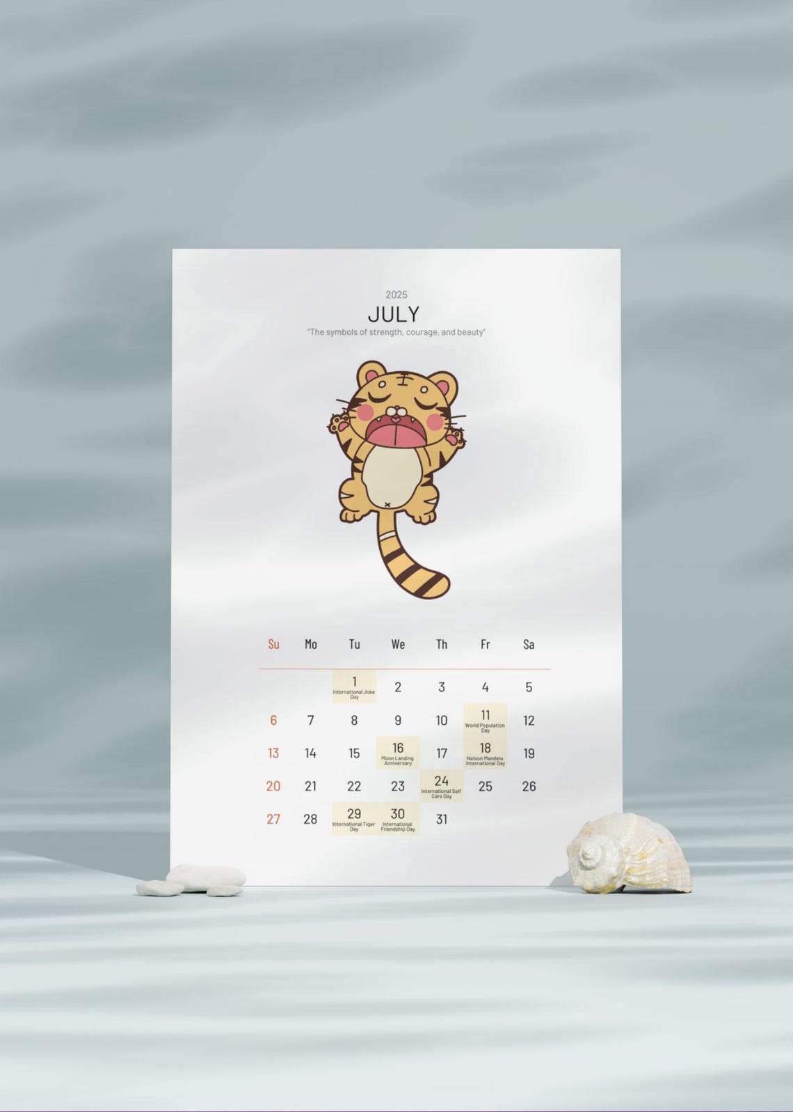 A Splash of Color 2025 Monthly Calendar - Etsy
