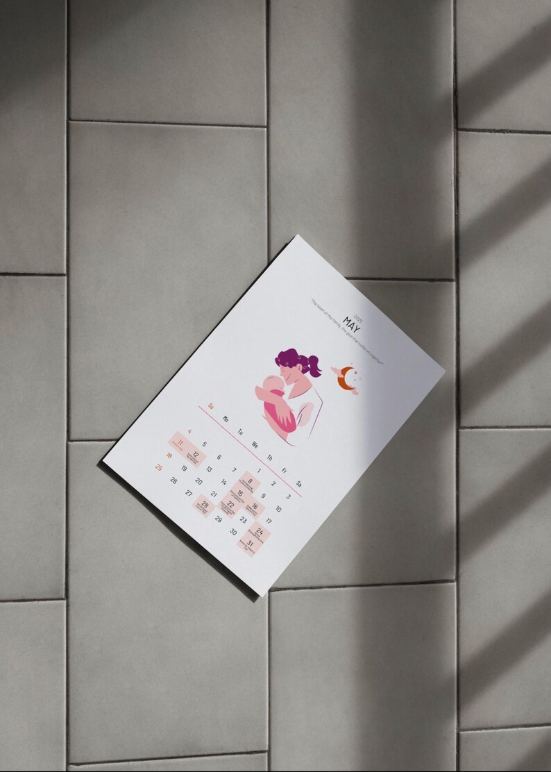 A Splash of Color 2025 Monthly Calendar - Etsy