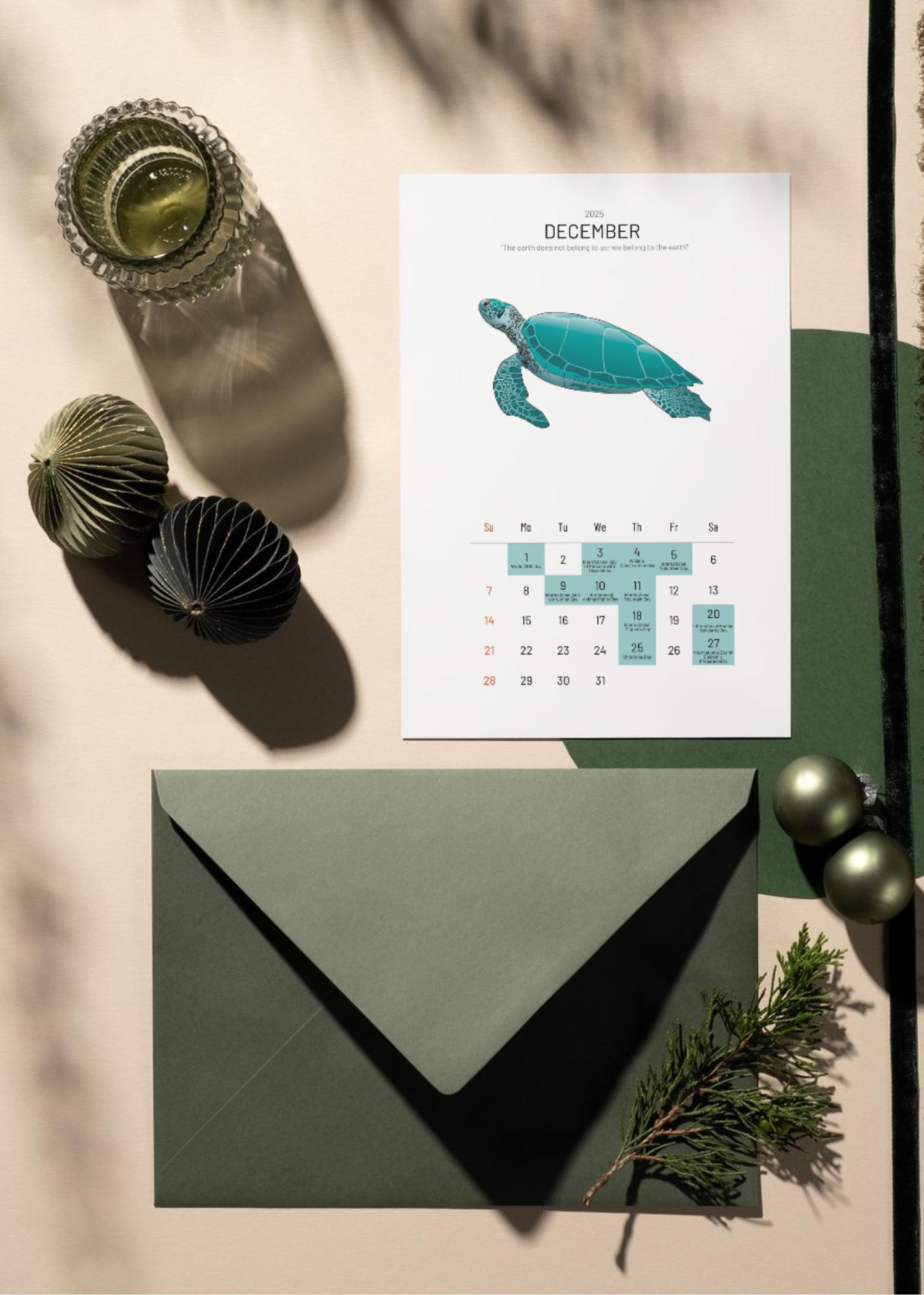 A Splash of Color 2025 Monthly Calendar - Etsy