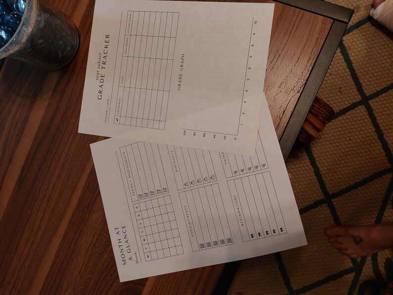 Nostalgic Study Planner - Etsy
