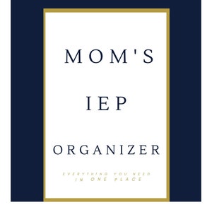 Mom's IEP Organization Binder Bundle - Etsy