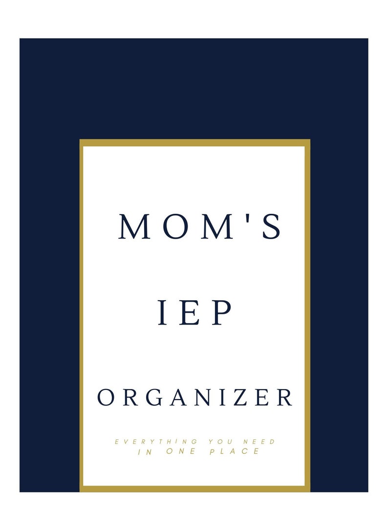 Mom's IEP Organization Binder Bundle - Etsy