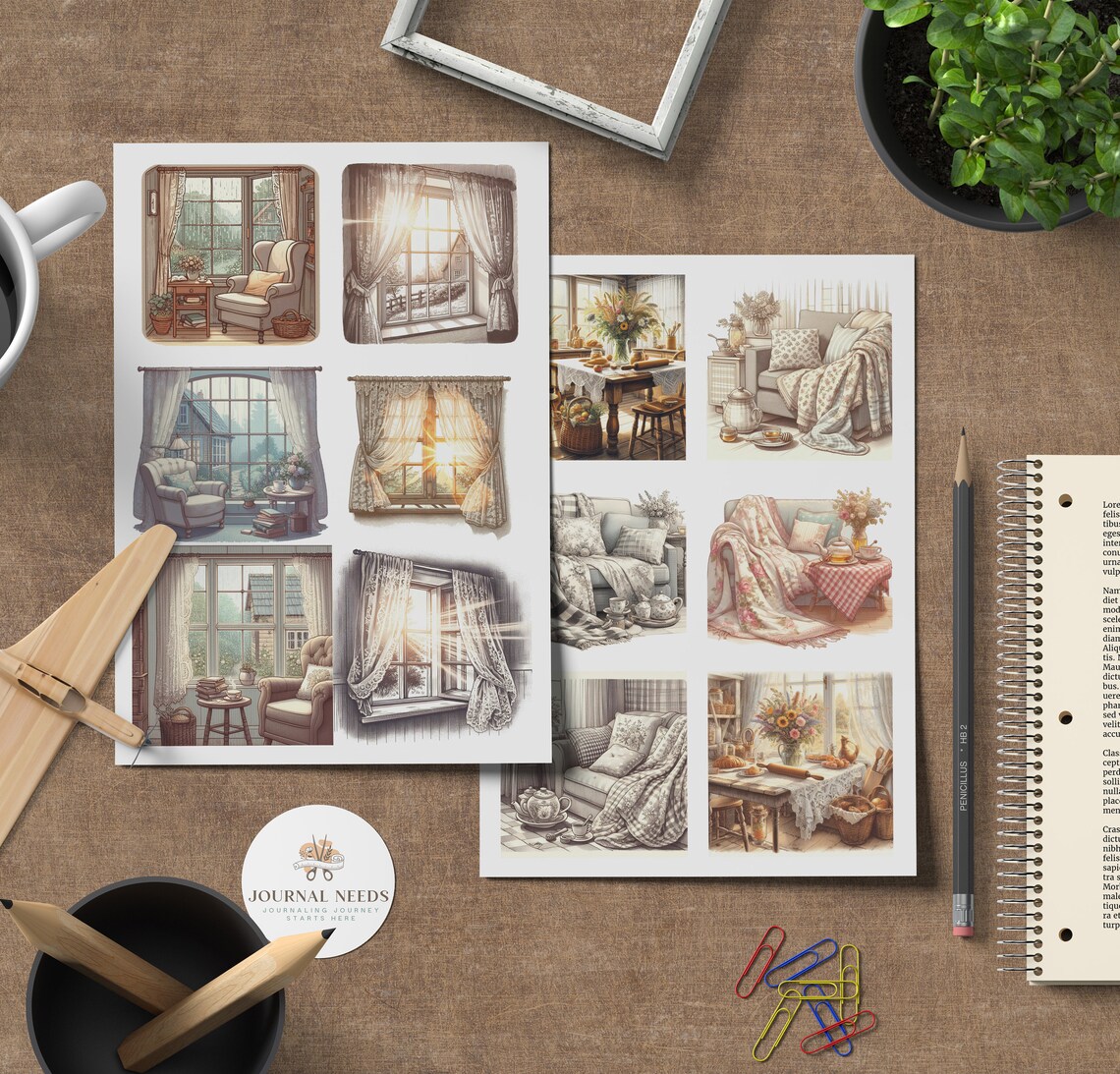 Cottagecore Comfort Collection 15 Sheets of Charming - Etsy