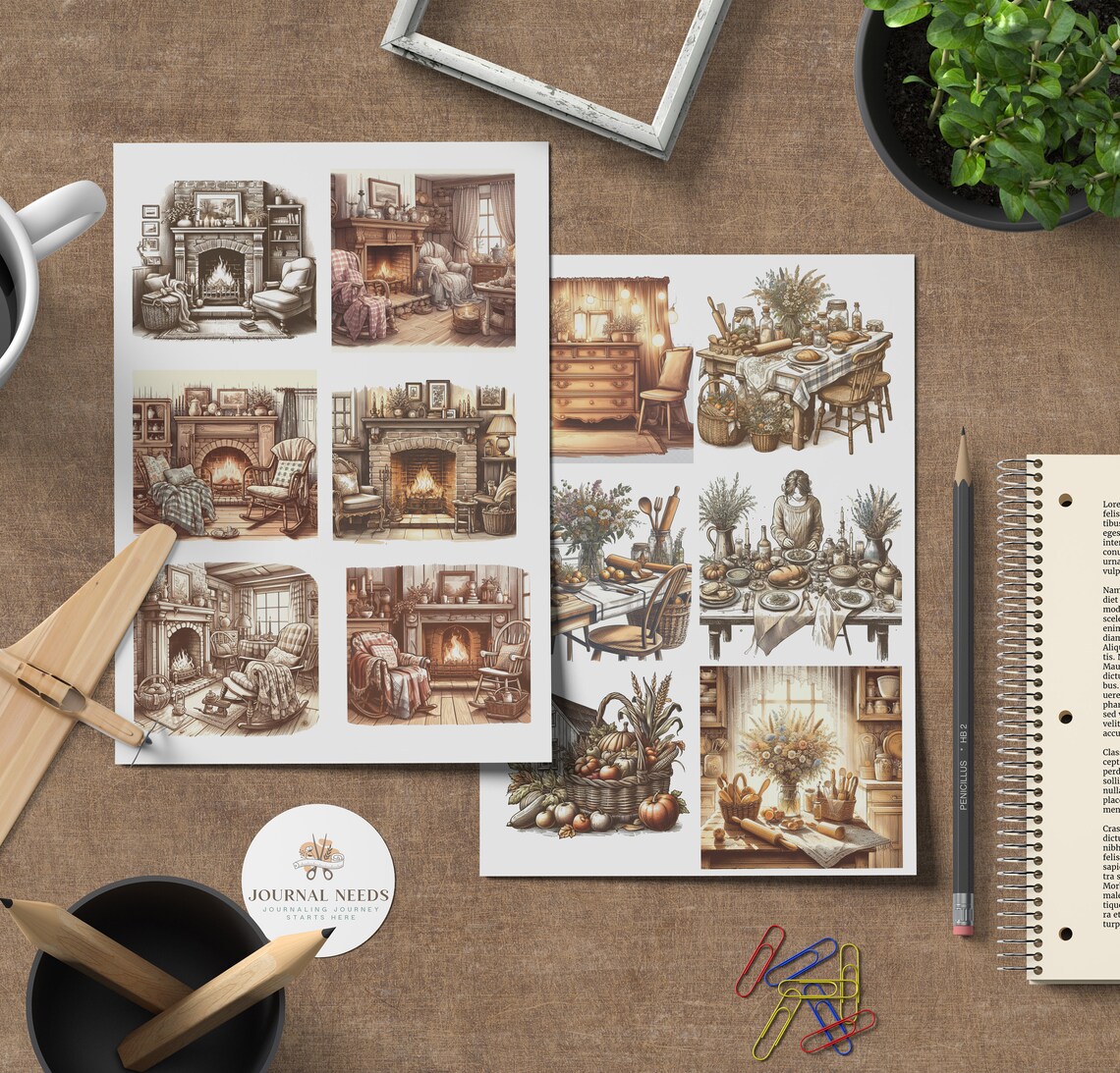 Cottagecore Comfort Collection 15 Sheets of Charming - Etsy