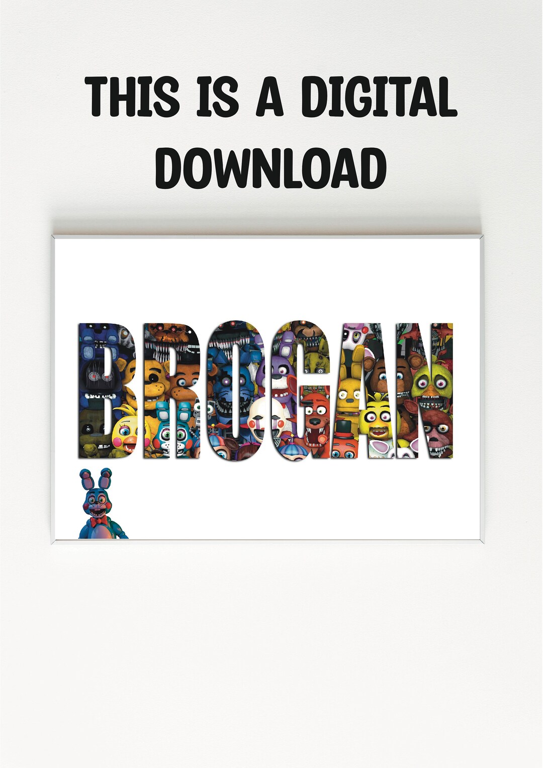 Five Nights at Freddys Digital Name Print - Etsy
