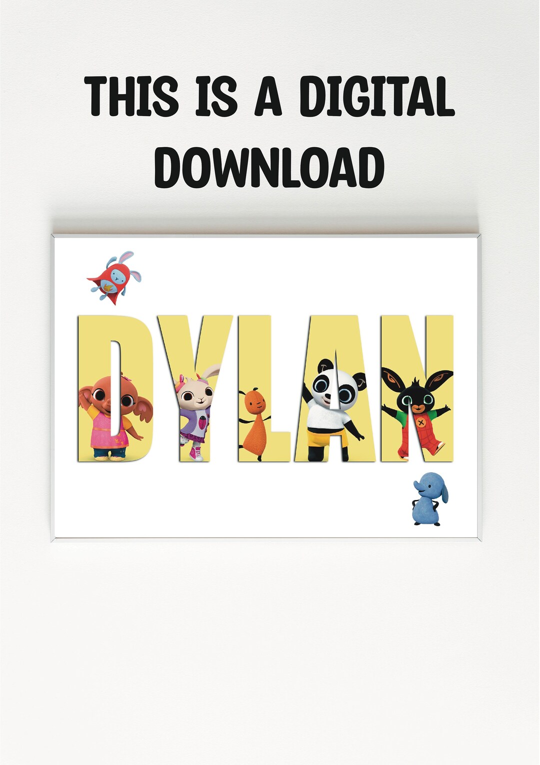 BING Digital Name Print - Etsy