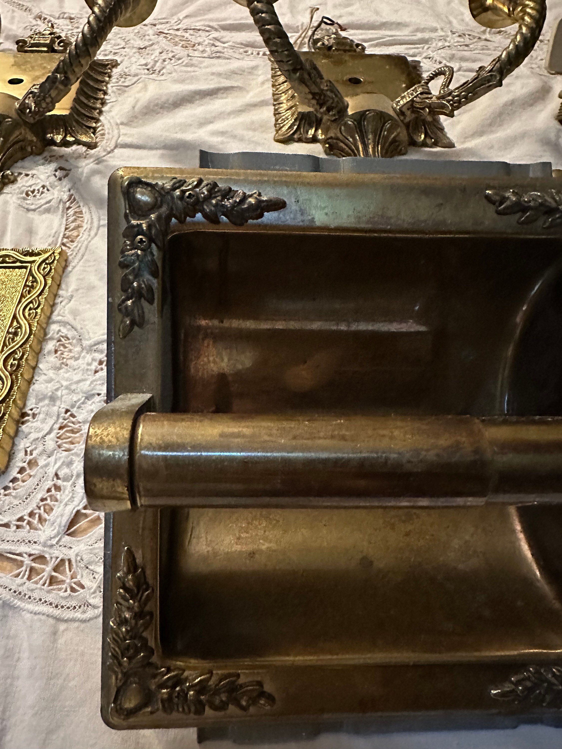 1930s Real Brass Matching Bathroom Accessories Set - Etsy