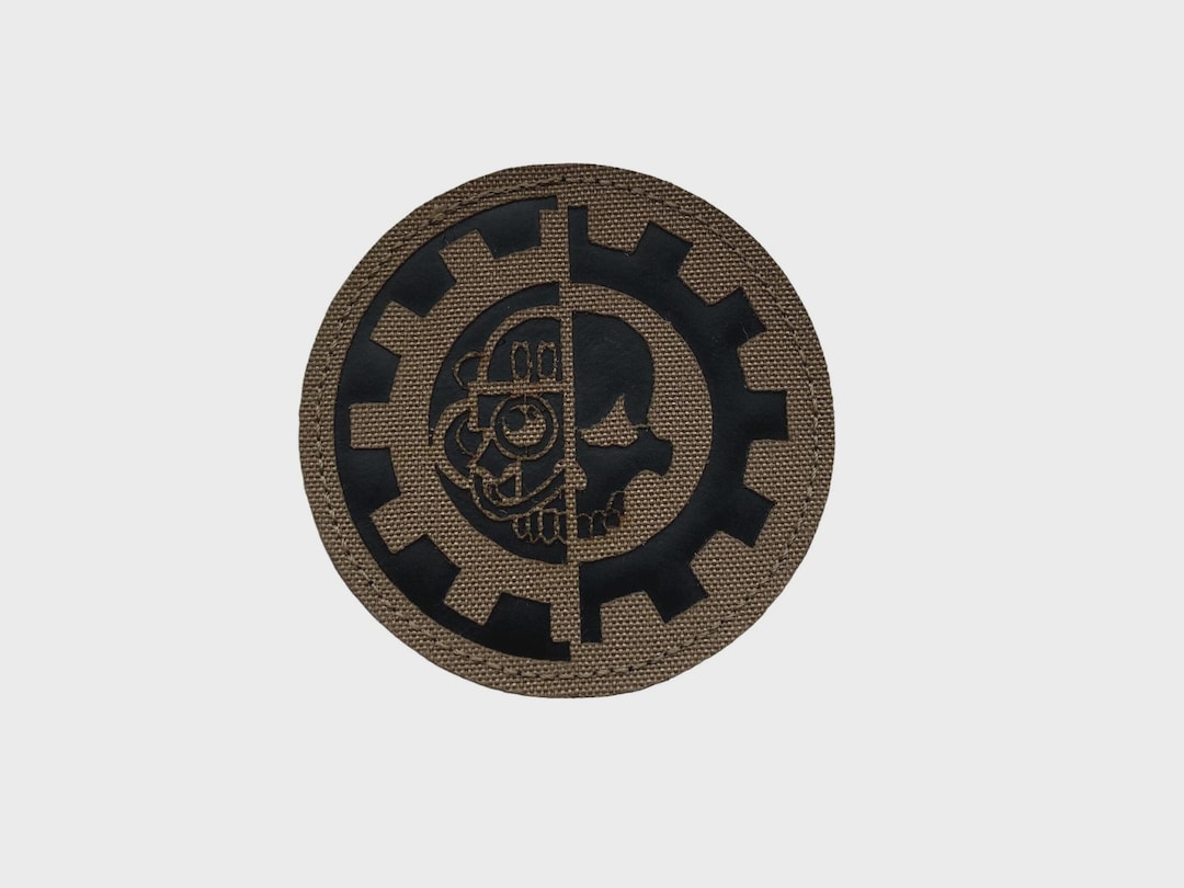 Mechanical Skull Lasercut Patch, 40K Morale Patches, Military Patch - Etsy