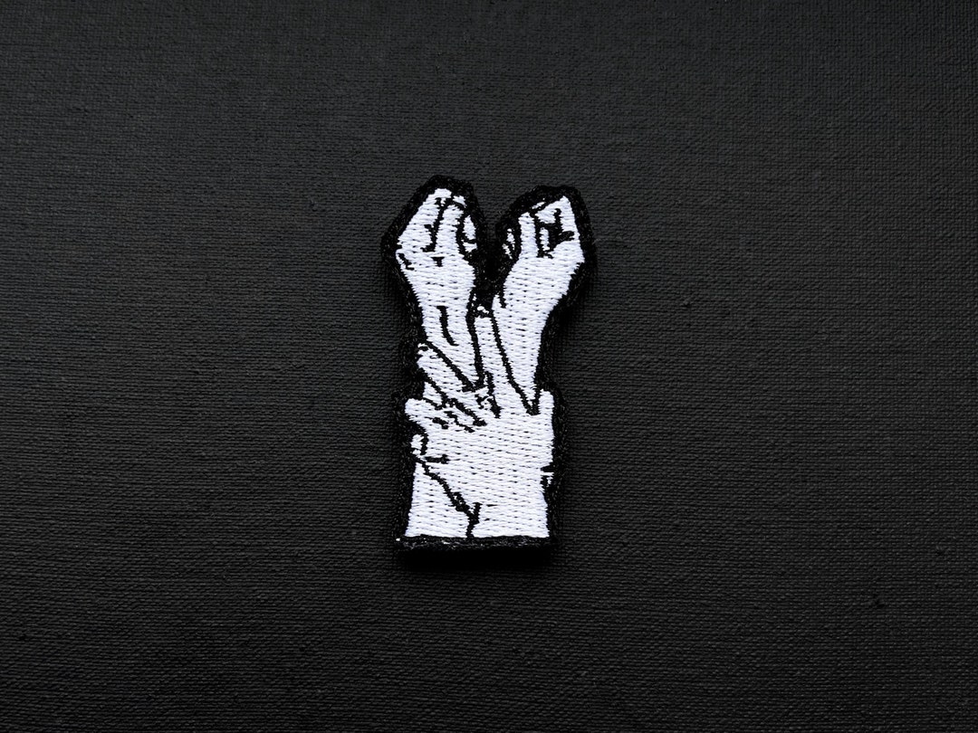 Crossed Hands Kinky Patch, Embroidered Kinky Patch, Adult Patches ...